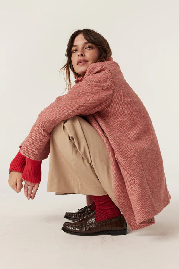 Cable Ribbed Merino Sock - Red – Mason&Francis