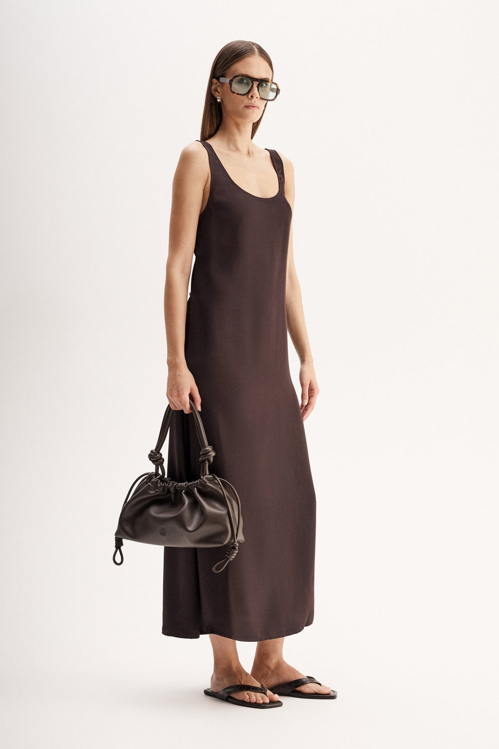 Mina Maxi Dress - chocolate – Mason&Francis