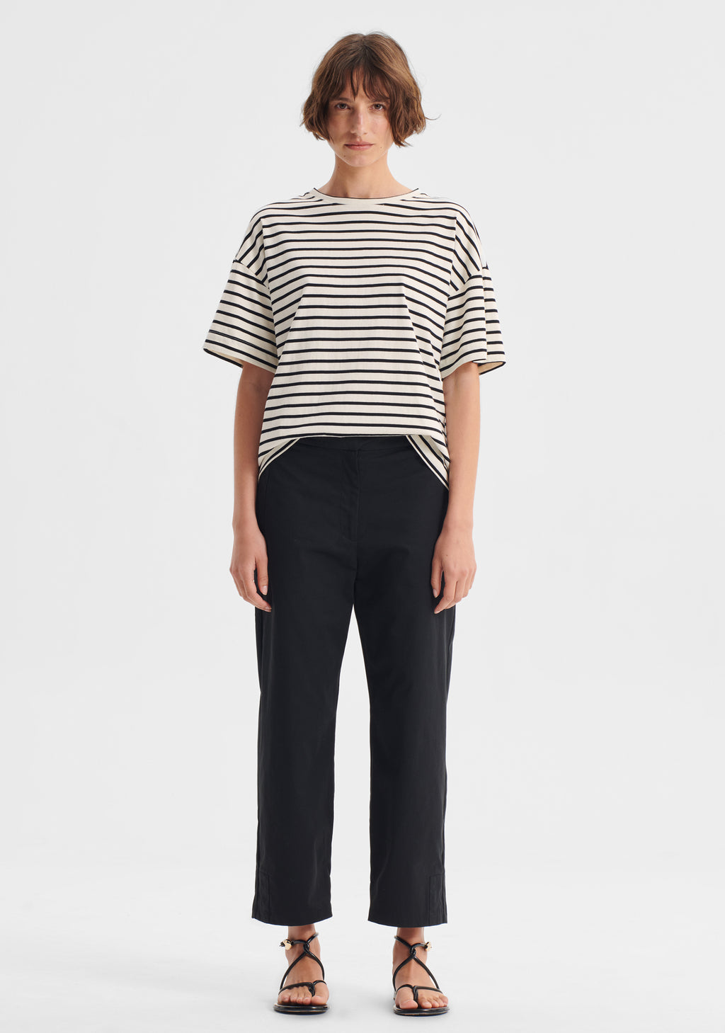 Morrison Archie Stripe Tee - black/cream | Morrison – Mason&Francis